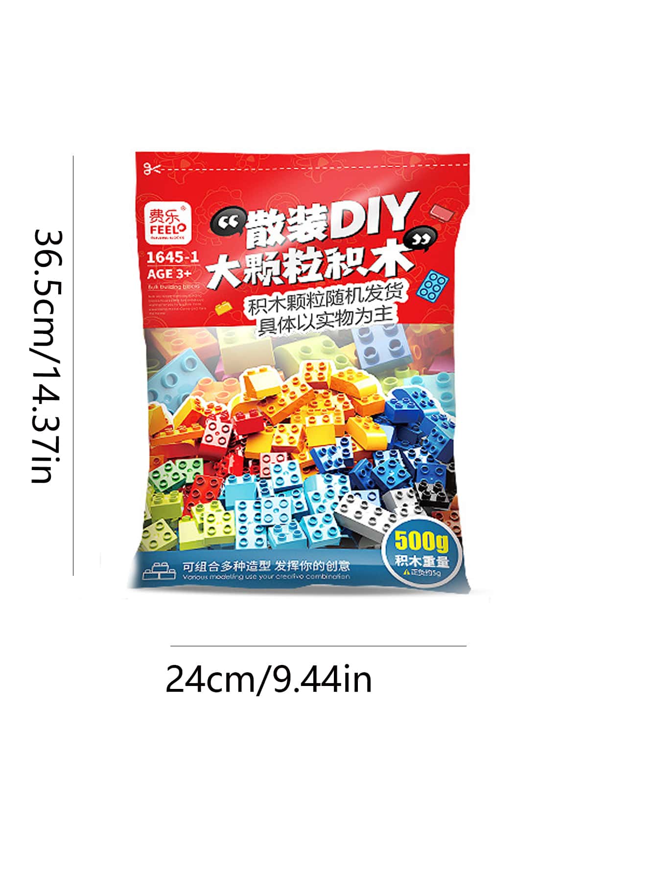 Loose Diy Building Blocks, Random Color Large Pieces Set Mixed With ...