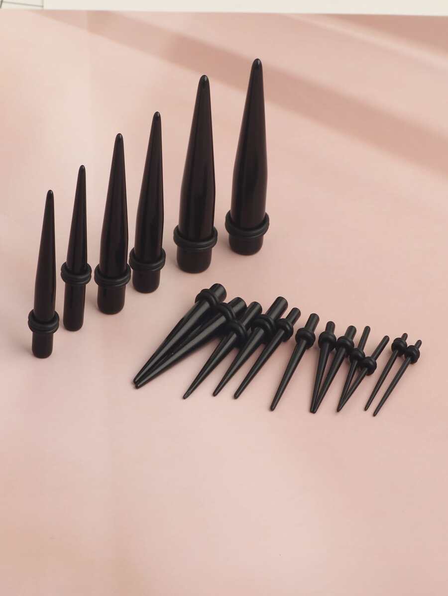 18pcs Acrylic Ear Stretching Kit Tapers Plugs Tunnels Gauges Expander ...