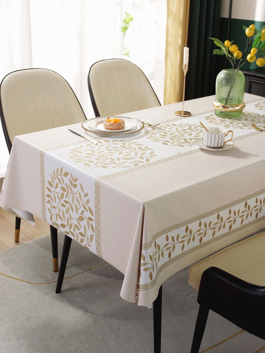 1PC Tablecloth, PVC Print Waterproof, Oil-Proof, Heat-Resistant ...