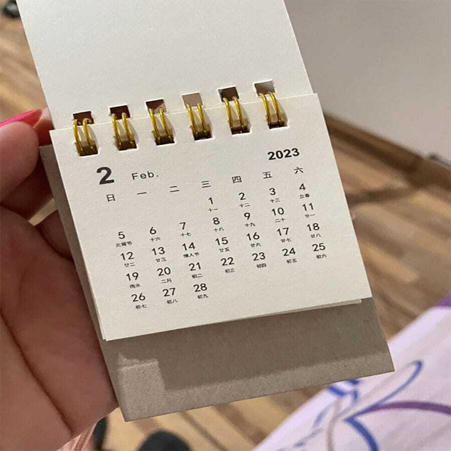 Mini Digital Chart Desk Calendar | SHEIN USA