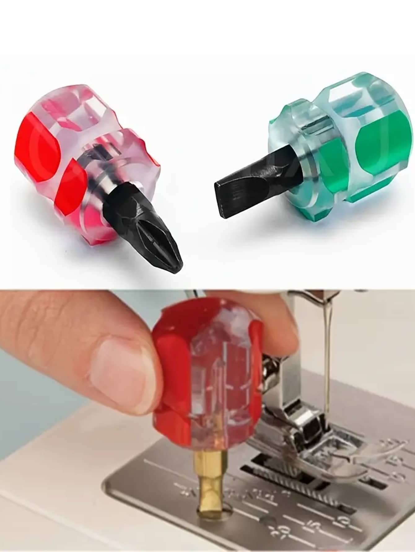 2pcs Mini Screwdriver Set For Sewing Machine, Portable Radish-shaped ...
