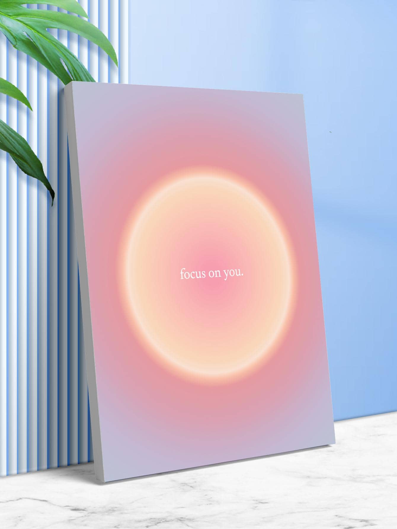 1pc Motivational Inspirational Art Print With Solid Wood Frame, Canvas ...