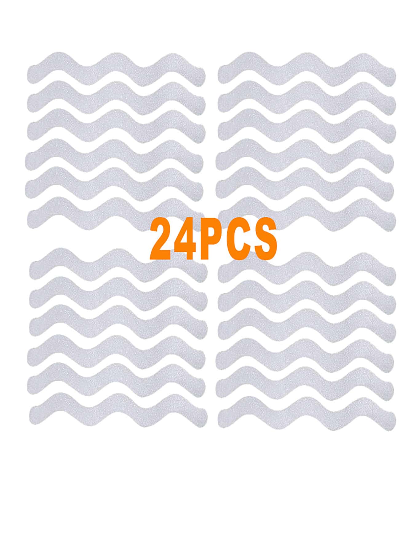 24 PCS White Patented Anti Slip Shower Stickers Safety Bathtub Strips ...