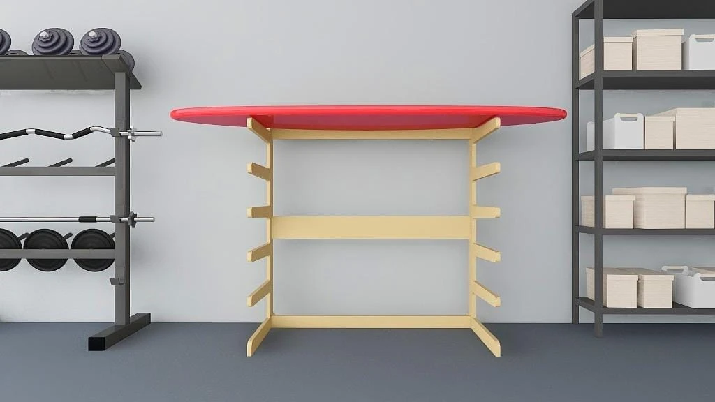 6-Level Freestanding Surfboard Rack - Perfect Horizontal Storage and ...