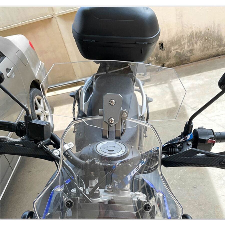 Universal Motorcycle Windshield Extension Heightened Airflow Adjustable ...