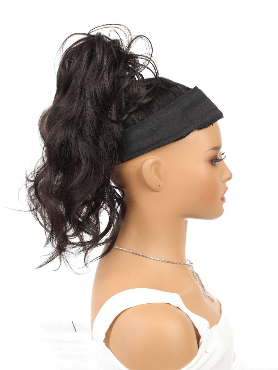 Waterfall curly ponytail is light without falling. Half tied princess ...