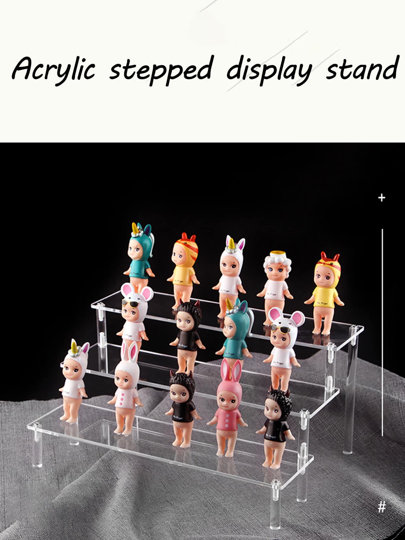1pc Acrylic Tiered Figure Display Stand, Blind Box Organizer ...