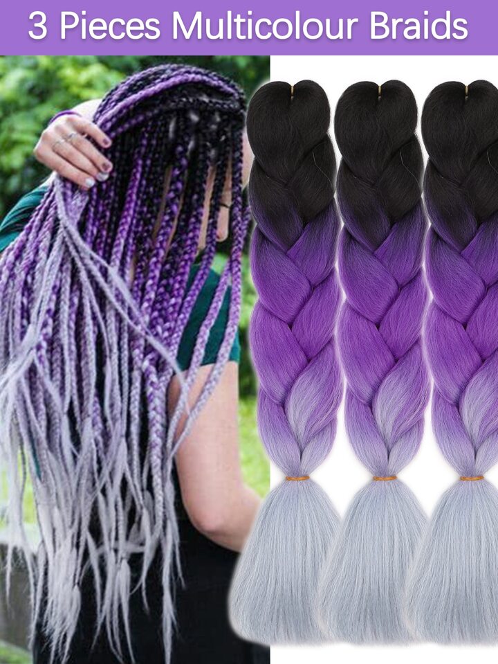 Purple Ombre Braids