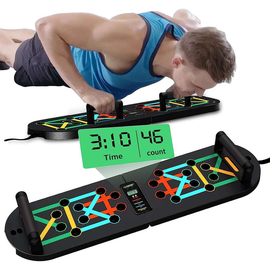 HARISON Push Up Challenge Board, Pushup Board Fitness with Counter and ...