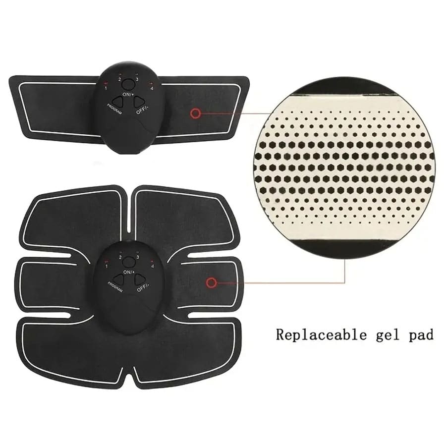 Ems Muscle Toner Abs Stimulator Belt Abdominal Muscle Trainer Ems ...