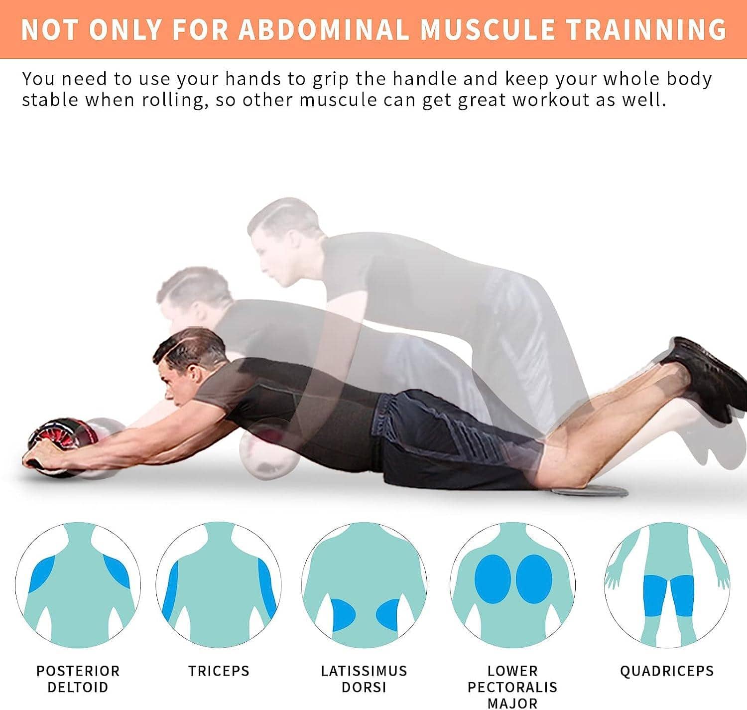 HARISON AB Roller Wheel For Abdominal Exercise- Lower AB Exercise ...