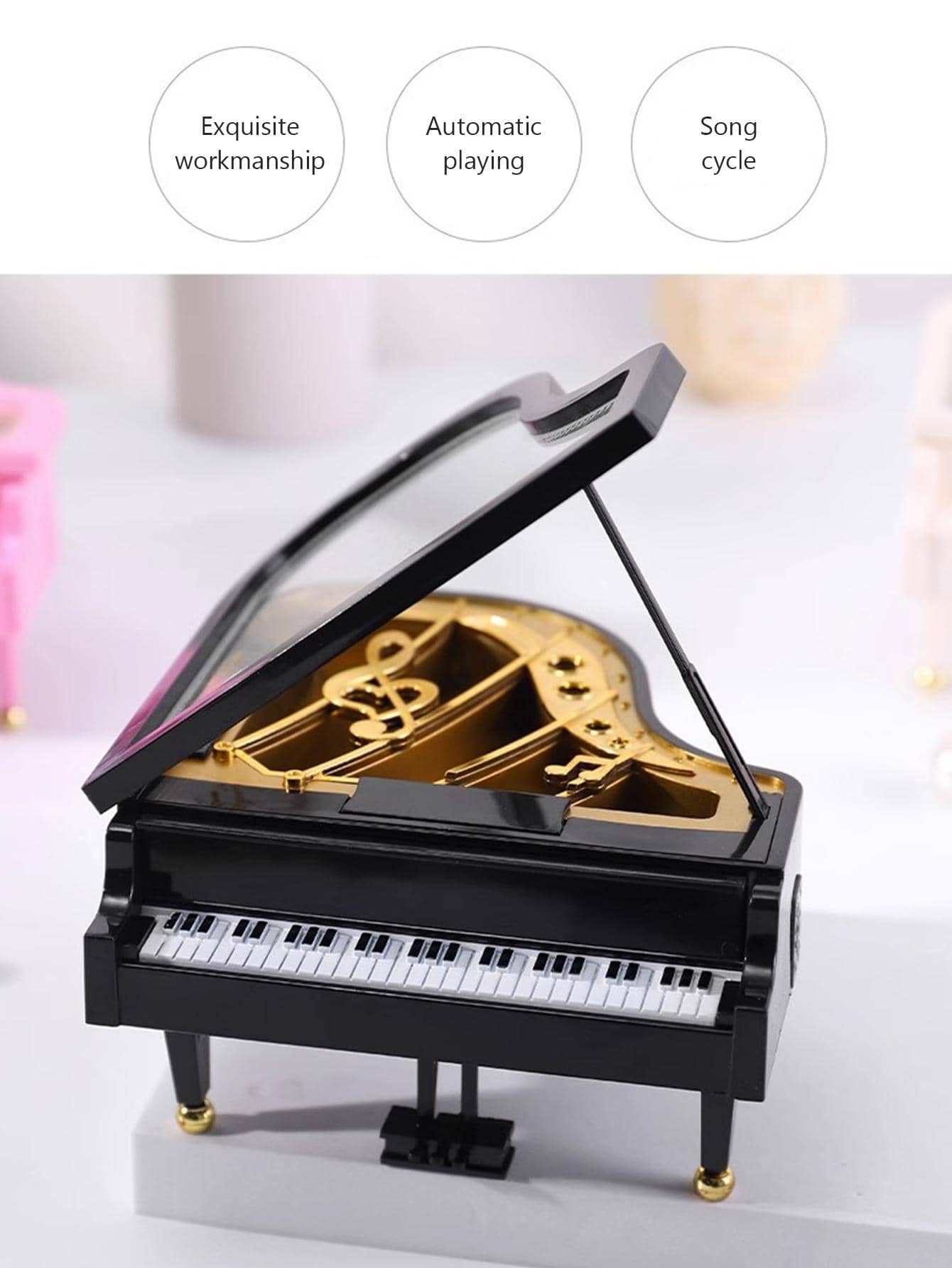 Piano Shaped Music Box For Boys And Girls | SHEIN EUR