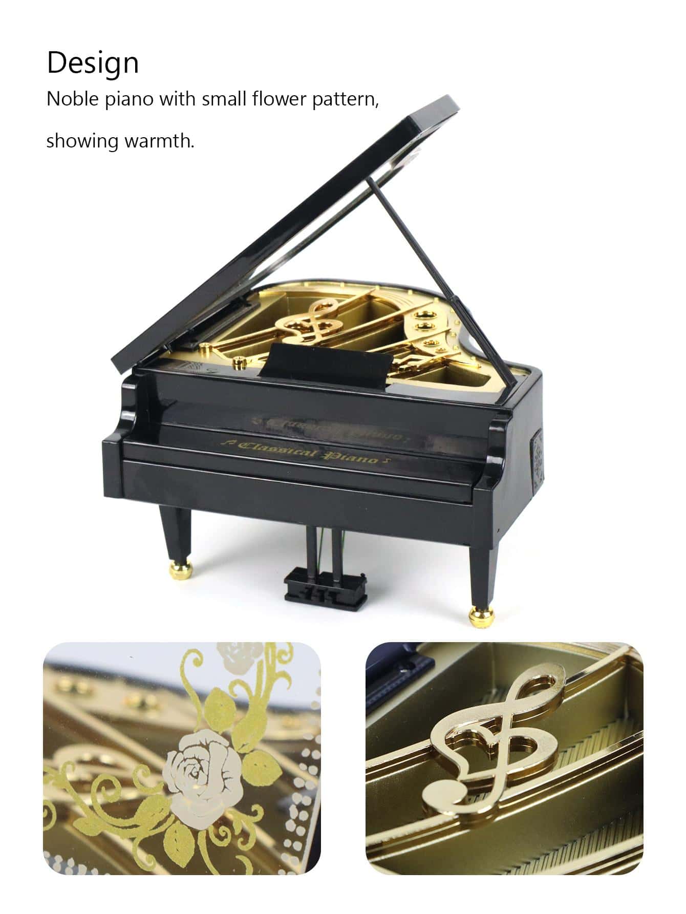 Piano Shaped Music Box For Boys And Girls | SHEIN EUR