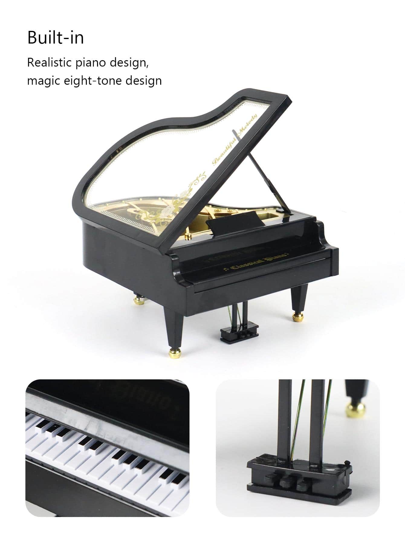 Piano Shaped Music Box For Boys And Girls | SHEIN EUR