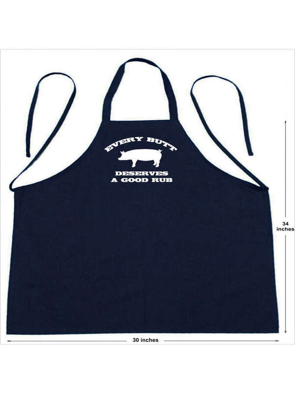Apron Every Butt Deserves A Good Rub, Black, Cooking Aprons For Men ...