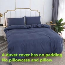 1pc Solid Color Dacron Quilt Cover For Down Comforter (no Sheet, No ...