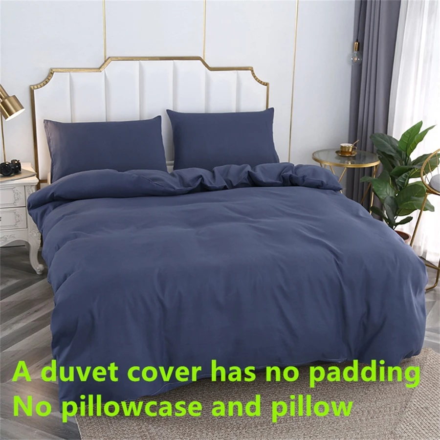 1pc Solid Color Dacron Quilt Cover For Down Comforter (no Sheet, No ...