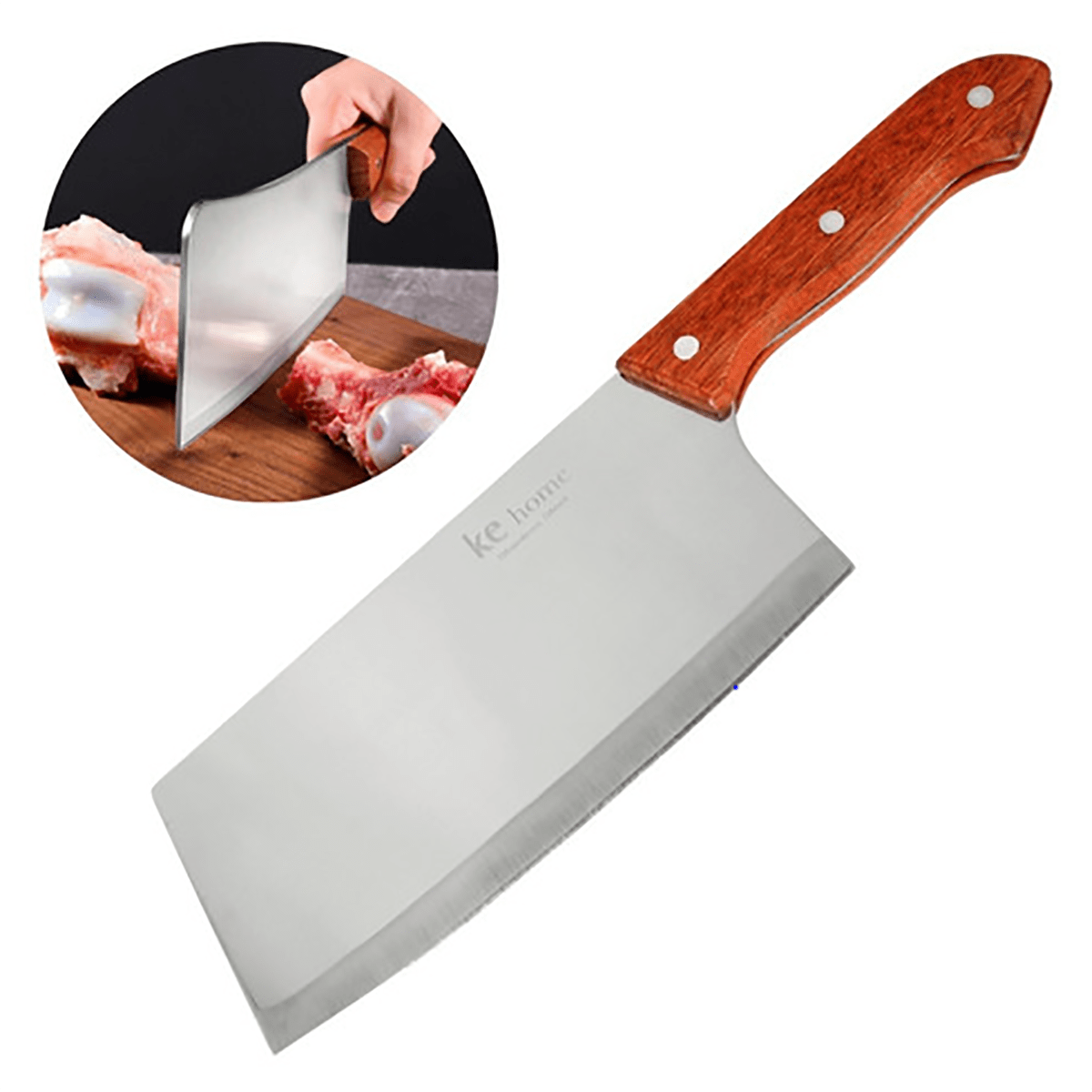 Cutelo Faca Machadinha Inox Açougueiro Cozinha Restaurante | SHEIN Brasil