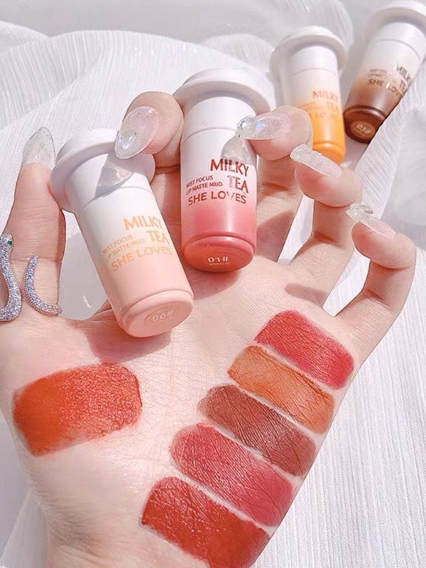 6pz Labial de cafe kawai tinta de labios, labiales, tintas coreanas ...