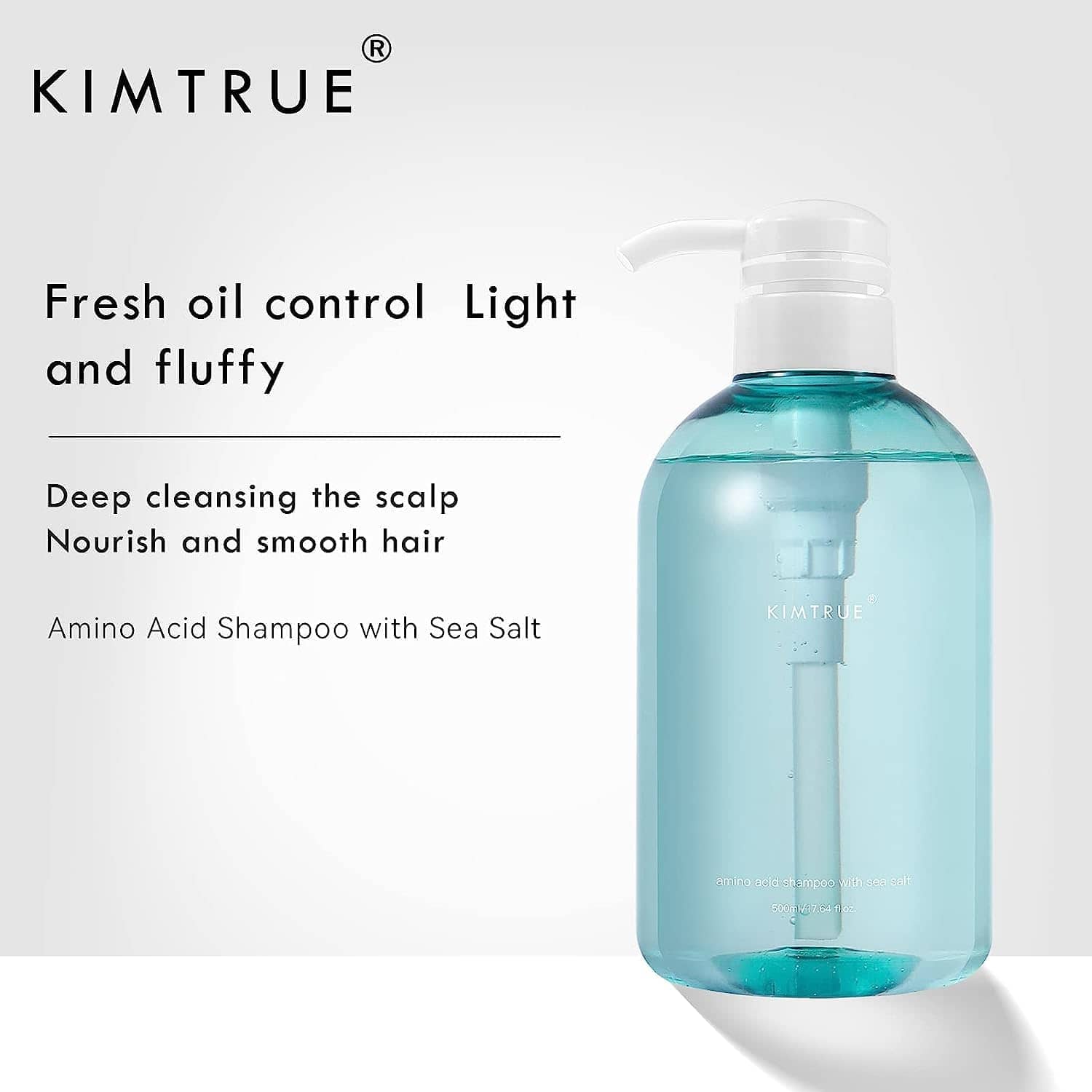 Kimtrue Amino acid Shampoo with Sea Salt,sulfate free hair shampoo for oily hair and itchy scalp ...