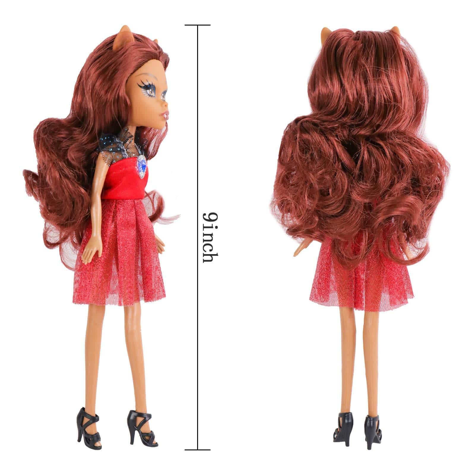 5 Sets 9 Inch Monster Girl Dolls Include 5 Pieces Girl Monster Dolls, 5 ...