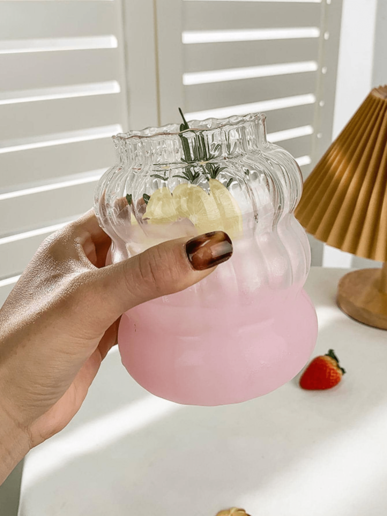 1pc Glass Minimalism Transparent Drinking Cup Household Transparent ...