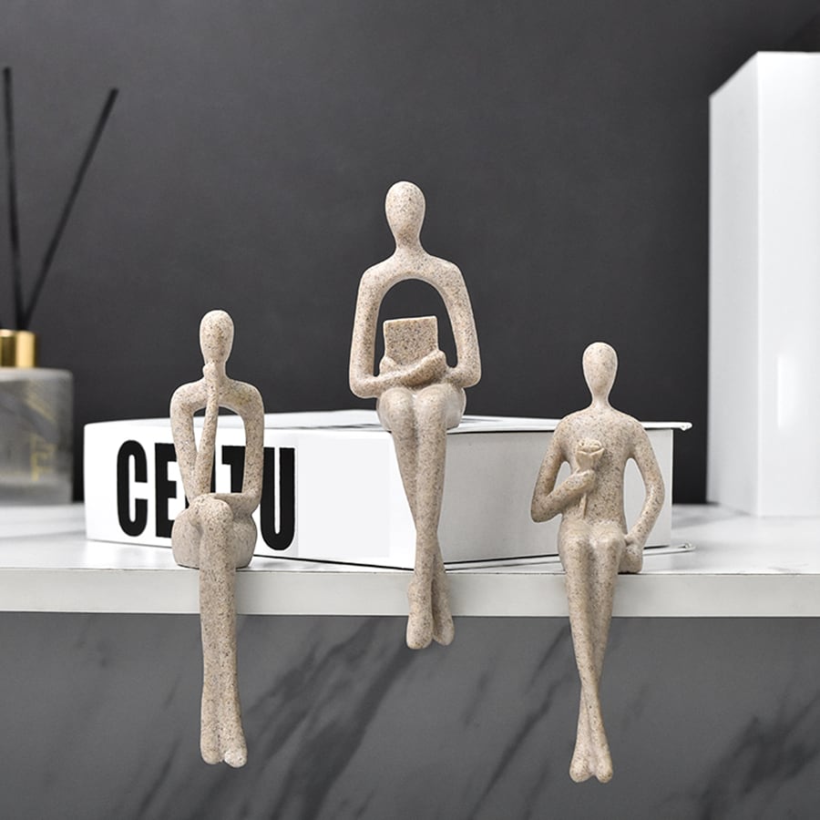 Resin Sitting Thinker Shape Decorative Ornament | SHEIN USA