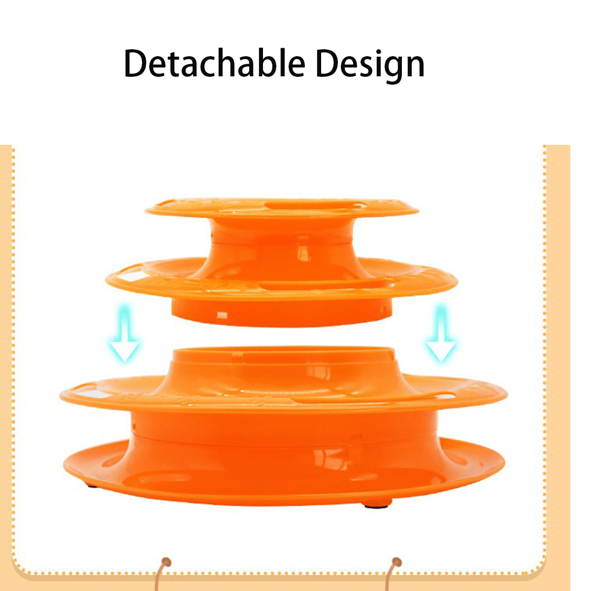 Cat Toy Three-tier Track Tower With Ball & Turntable | SHEIN USA