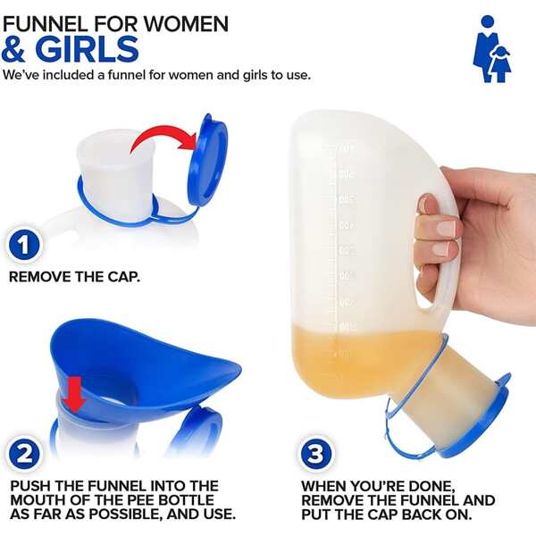 Unisex Potty Urinal for Car, Toilet Urinal for Men and Women, Bedpans ...