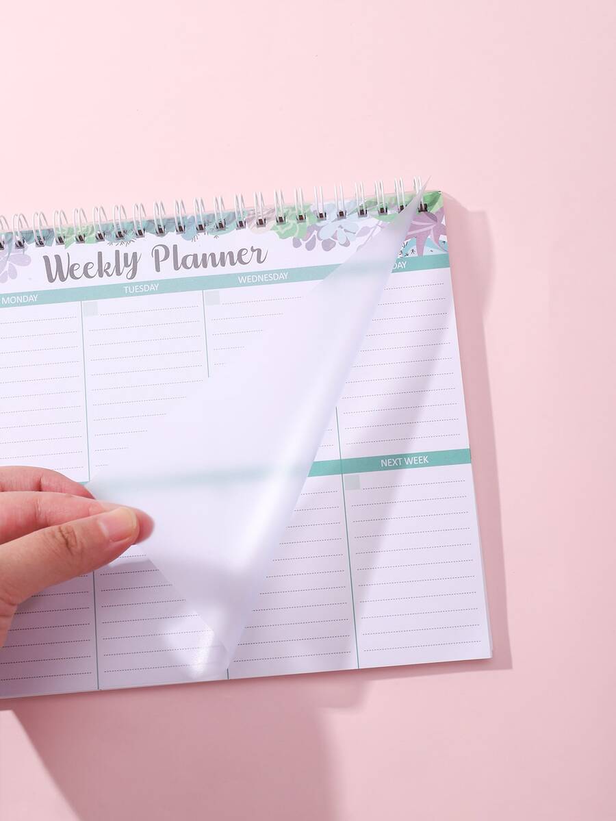 Daily Planner Coil English Weekly Plan Notebook Time Management ...