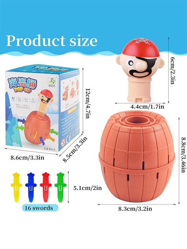 Children's Tricky Pirate Barrel Uncle Sword Barrel Parent-child ...