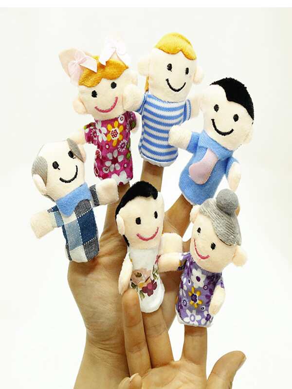 A family of finger puppet family of six finger puppet doll finger doll ...