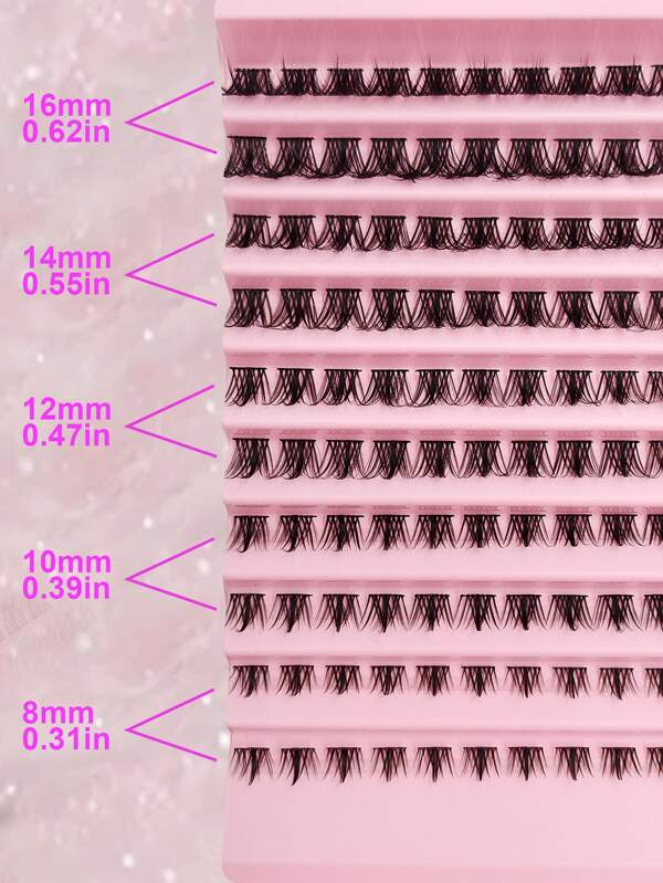 DIY Eyelash Extensions 120 Clusters Manga Lashes Volume Individual ...