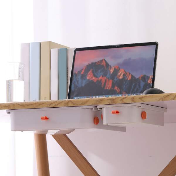Under Desk Hidden Adhesive Office Desktop Organizer Shelf | SHEIN USA