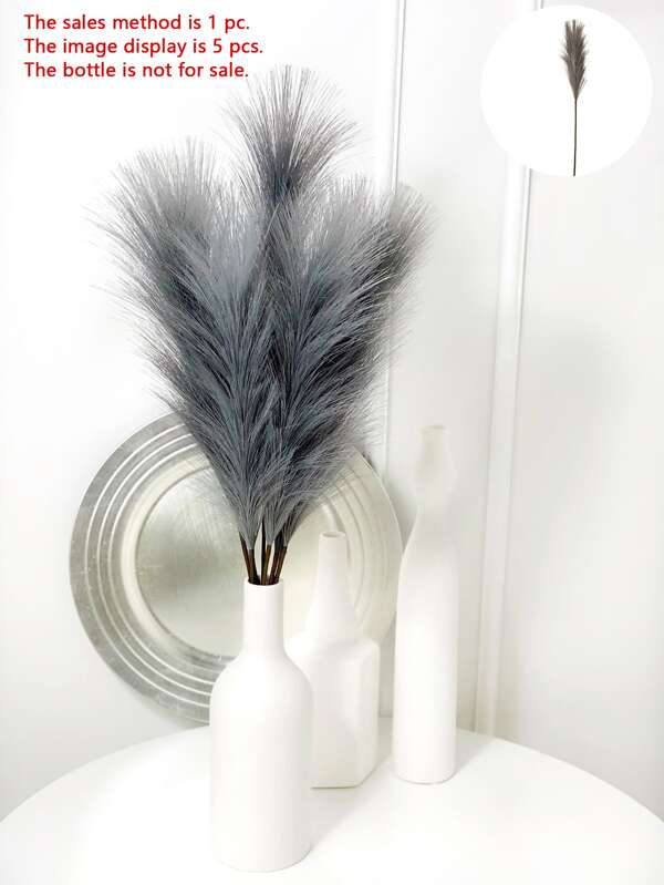 1pc Faux Pampas Grass Large Tall Fluffy Artificial Fake Flower Boho ...