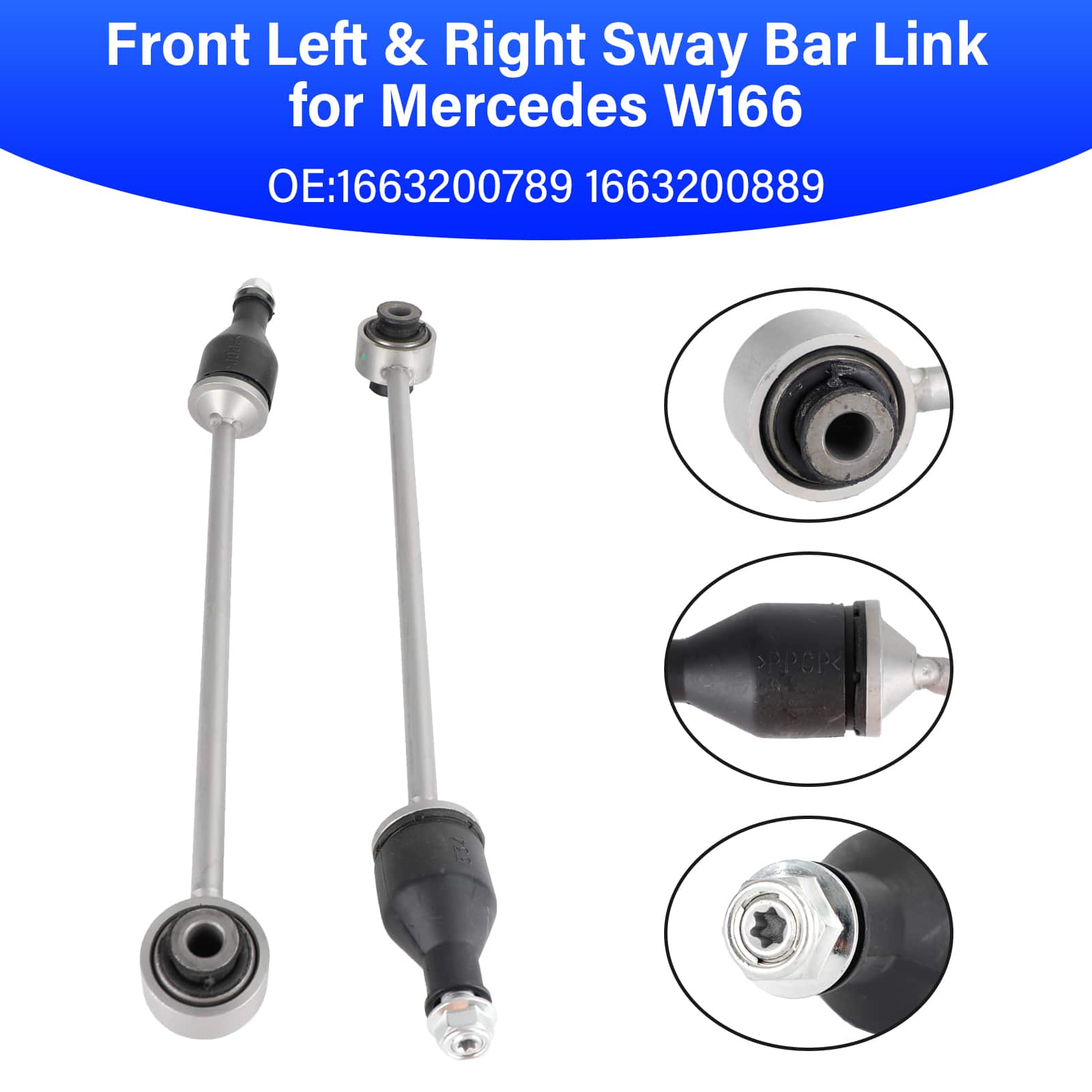 Front Left & Right Sway Bar Link For Mercedes W166 1663200789 ...
