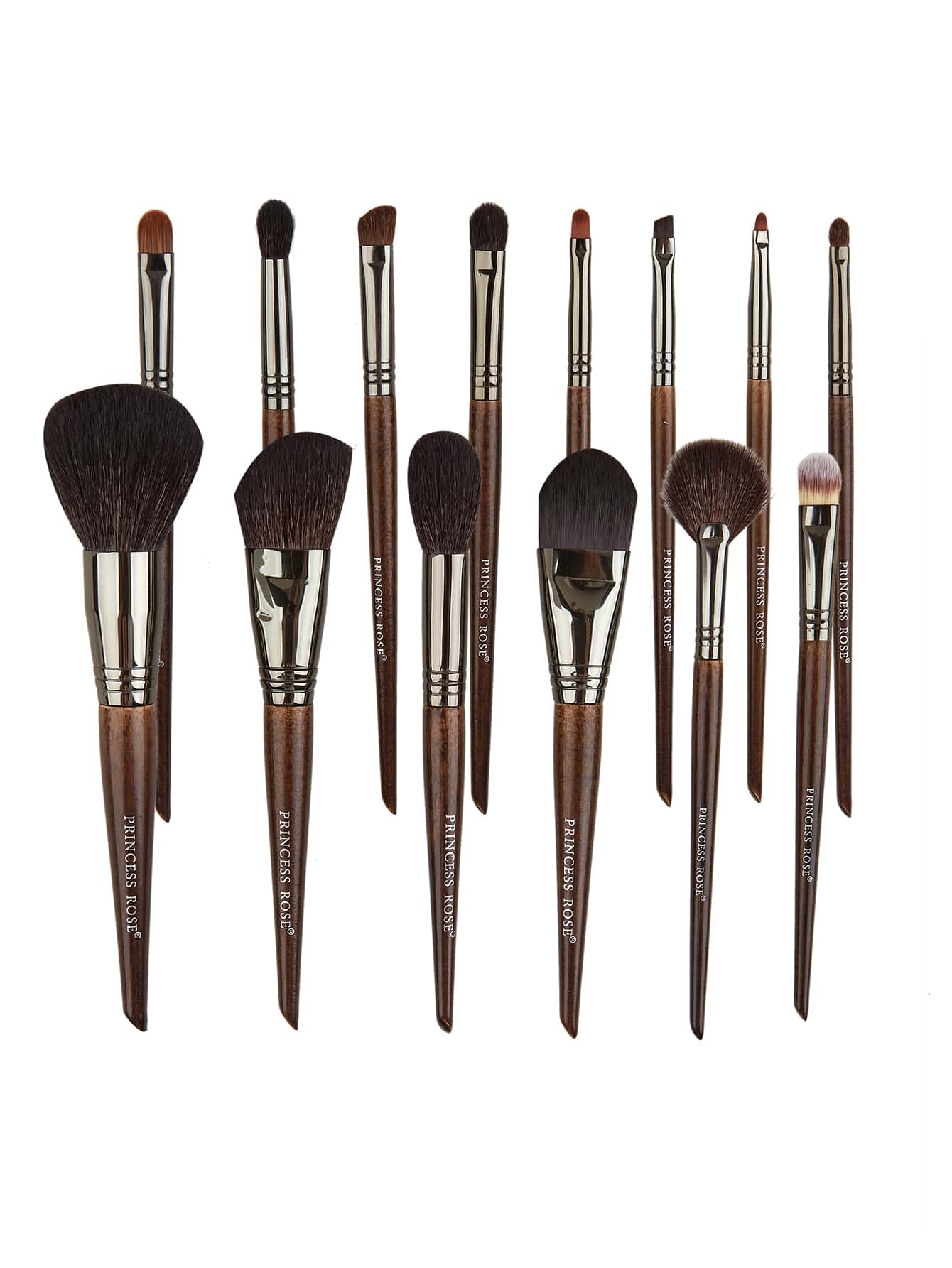 14pcs Rose Princess High-End Face Makeup Brush Set Including Powder ...
