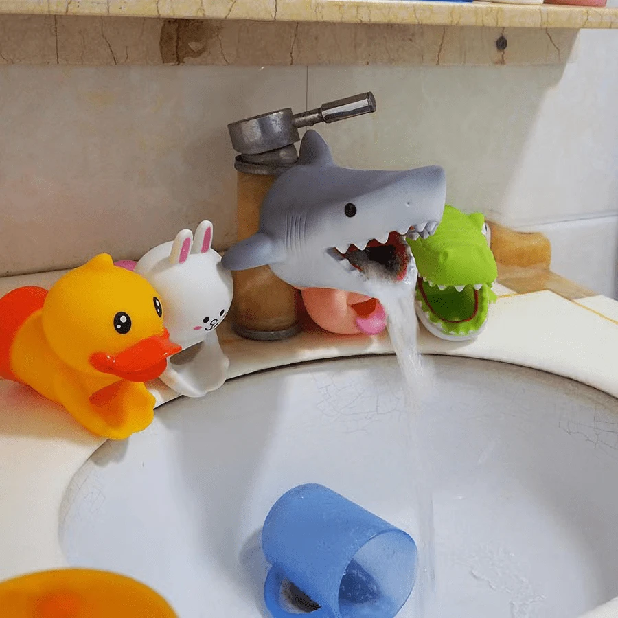 Cute Cartoon Children's Faucet Extender For Hand Washing, Water Guide ...