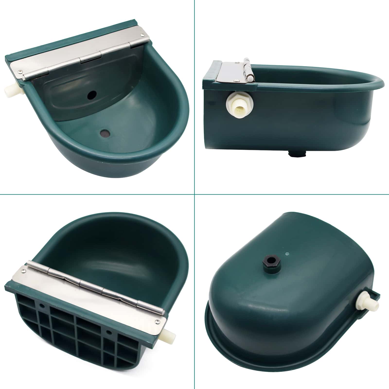Automatic Goat Water Trough Bowl with Float Valve and Drain Hole, 4L ...