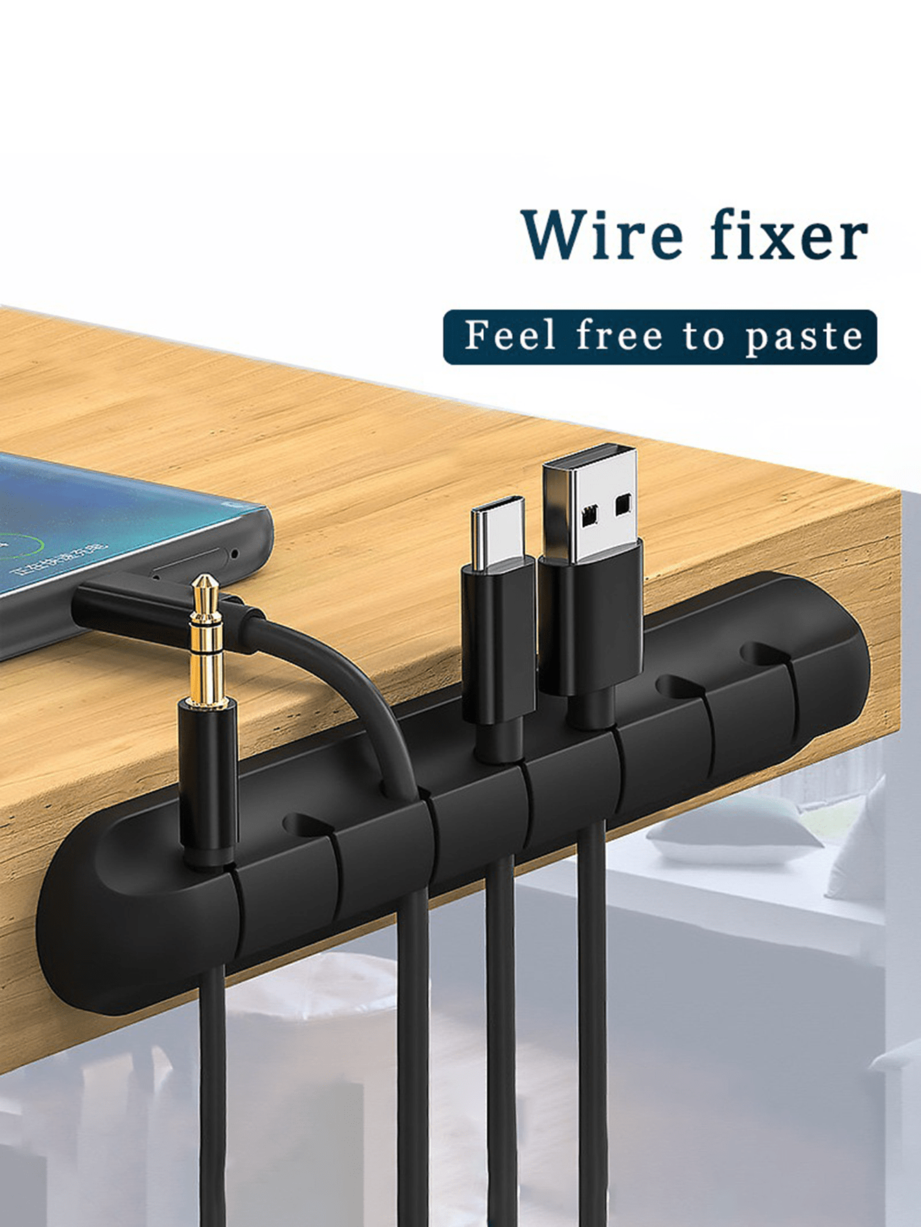 1pc Cable Holder Clips - Cord Organizer - Desktop Cable Organizer Cord ...