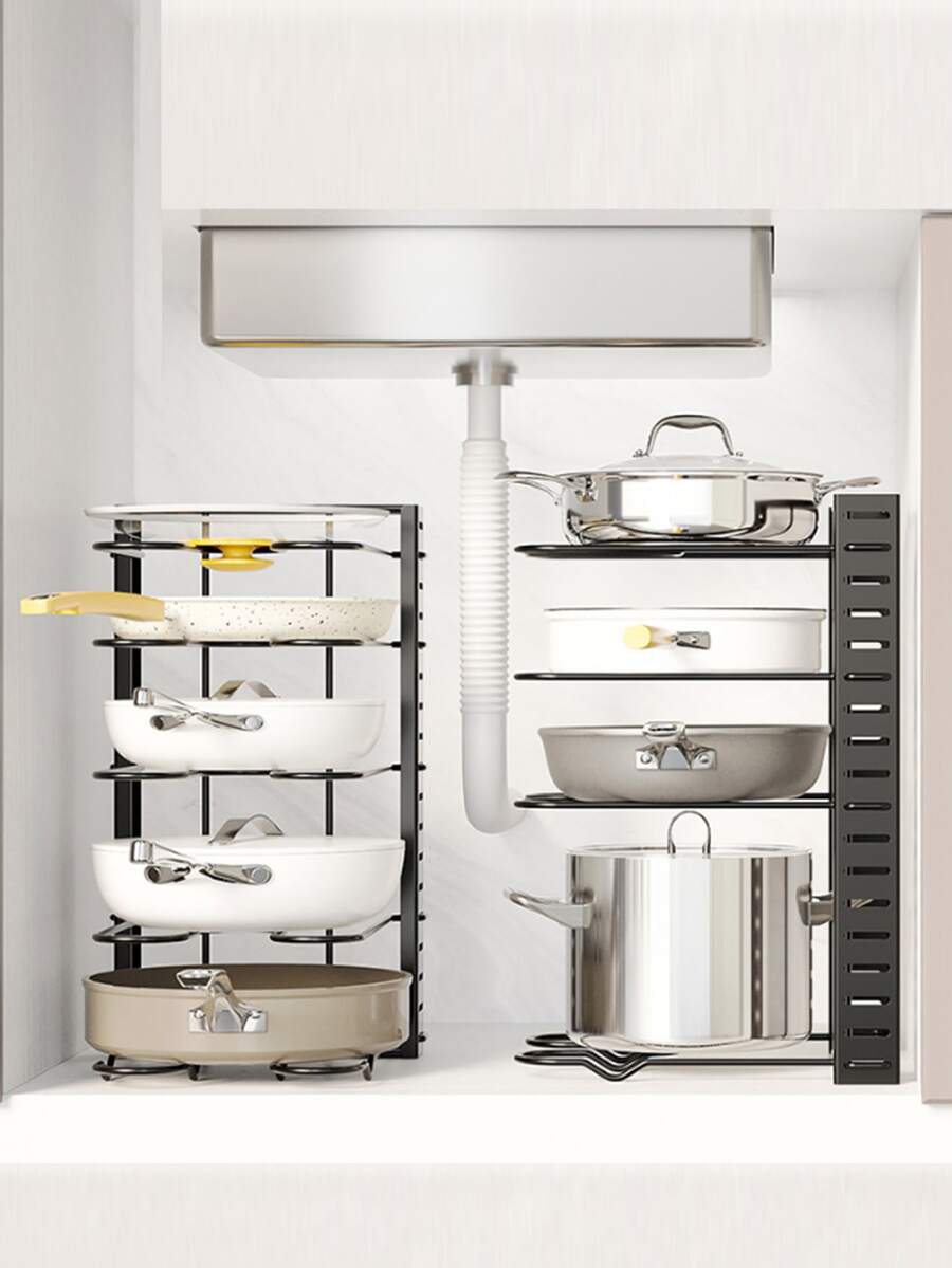 1pc Iron Modern Simple Black Paint Detachable & Foldable Single Side ...