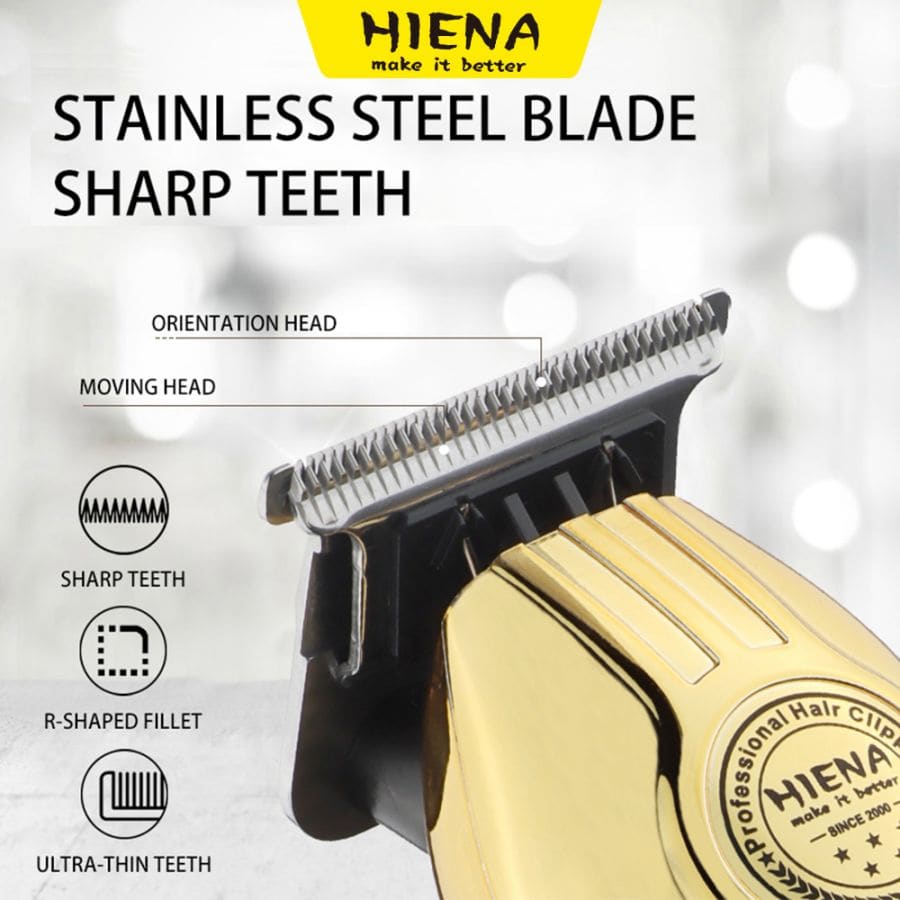 HIENA T-Outliner Cordless Graffiti Trimmer Men Zero Gapped Hair Clipper ...
