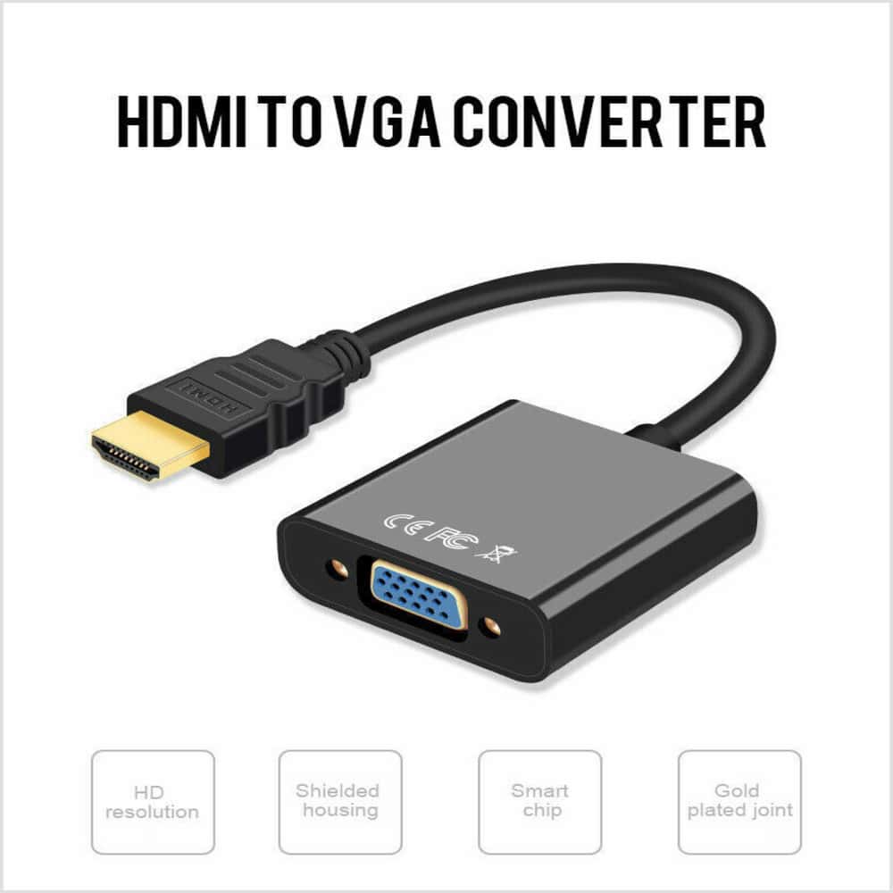 Male to VGA Female Video Cable Cord Converter Adapter Laptop Monitor ...