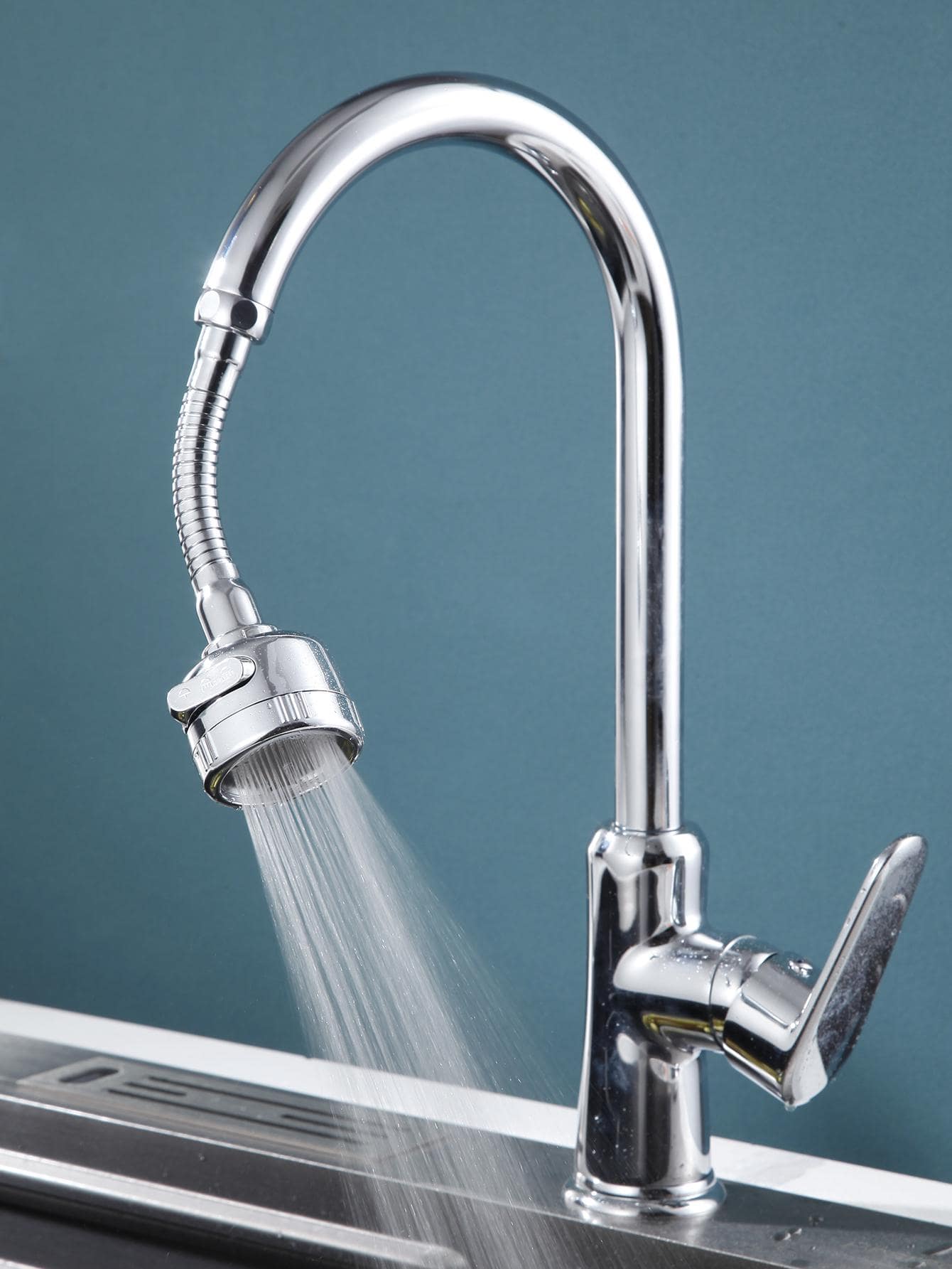 Kitchen Faucet Extension With Swivel Joint And Splash-proof Head | SHEIN UK