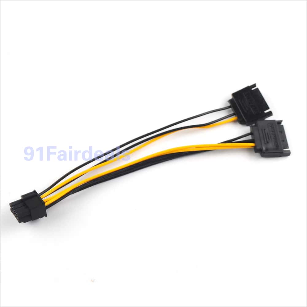 SATA Power to 8Pin PCI-E Cable Converter Wire for PCI Express Video ...