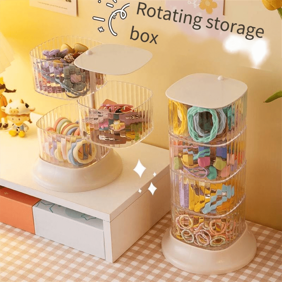 Accessory Storage Box For Jewelry, Hair Clips, Headbands, Dustproof ...