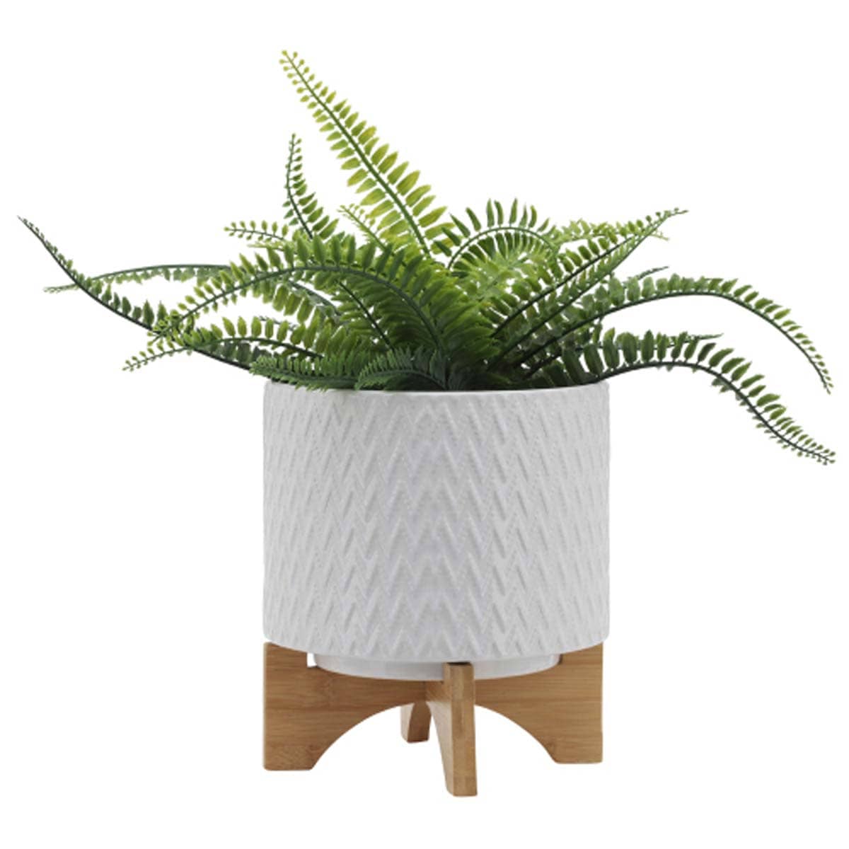 CHEVRON PLANTER W/ STAND, WHITE | SHEIN USA