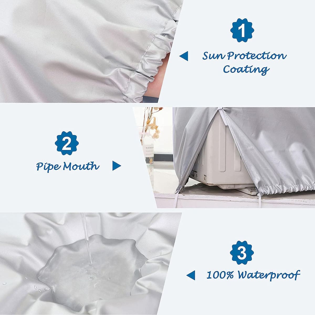 Air Conditioner Covers for Outside Units, Waterproof Mini Split Cover ...