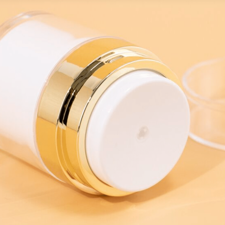 1PC Cream Jar Vacuum Bottle, 1Oz/30ml Airless Pump Jar Bottle Portable Lotion Dispenser, Travel ...