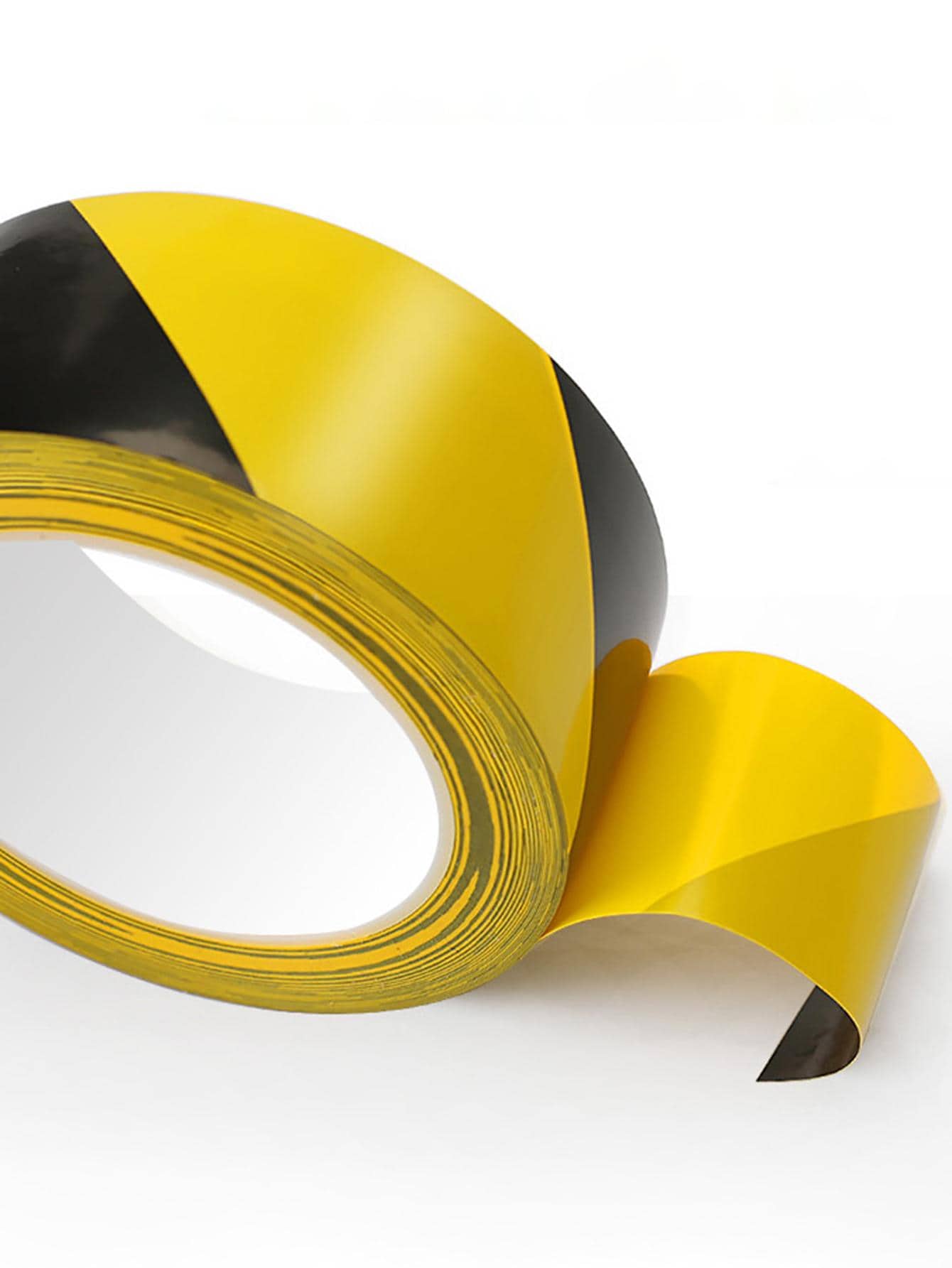 1 rollo Cinta adhesiva advertencia con negro con amarillo de cebra con ...